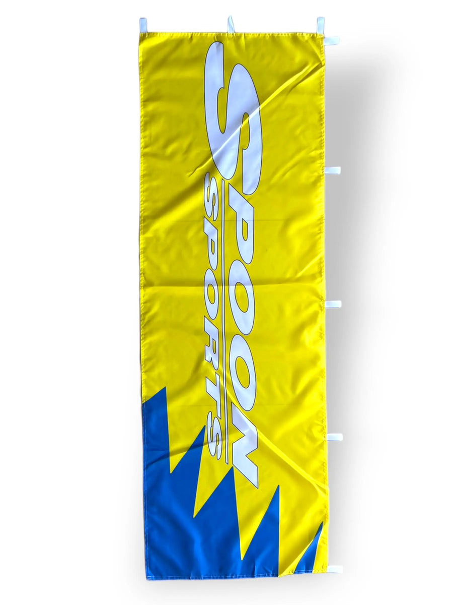 Nobori Spoon Sports Splatter Logo Flag - Tokyo Tom's